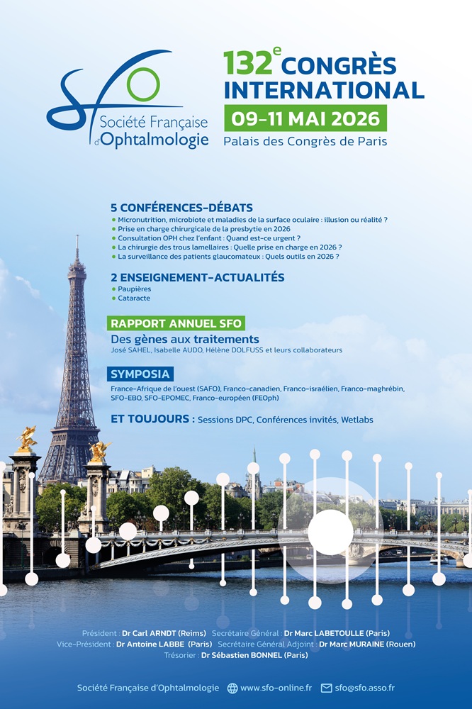 Affiche congrès 2026 | SFO-online - Société Française d'Ophtalmologie